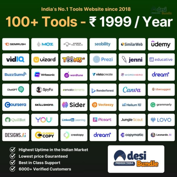 Premium Tools Bundle- 1 Year Validity - Desi Bundle- India’s #1 Group ...